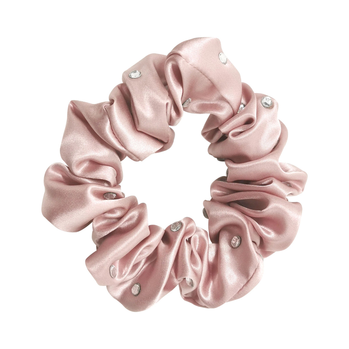 100% Pure Mulberry Silk Large Crystal Scrunchies – Wee Bands